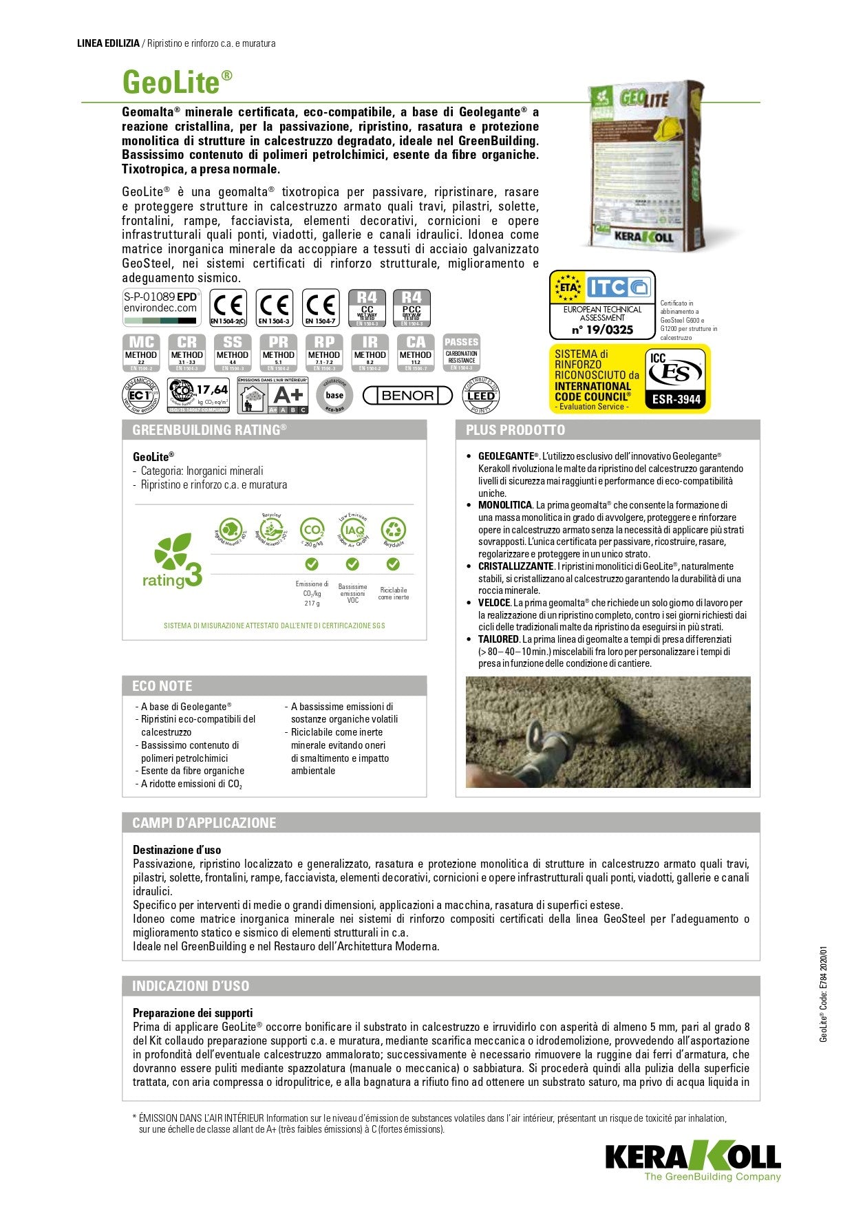 Geolite 25 Kg Kerakoll – shopedilizia